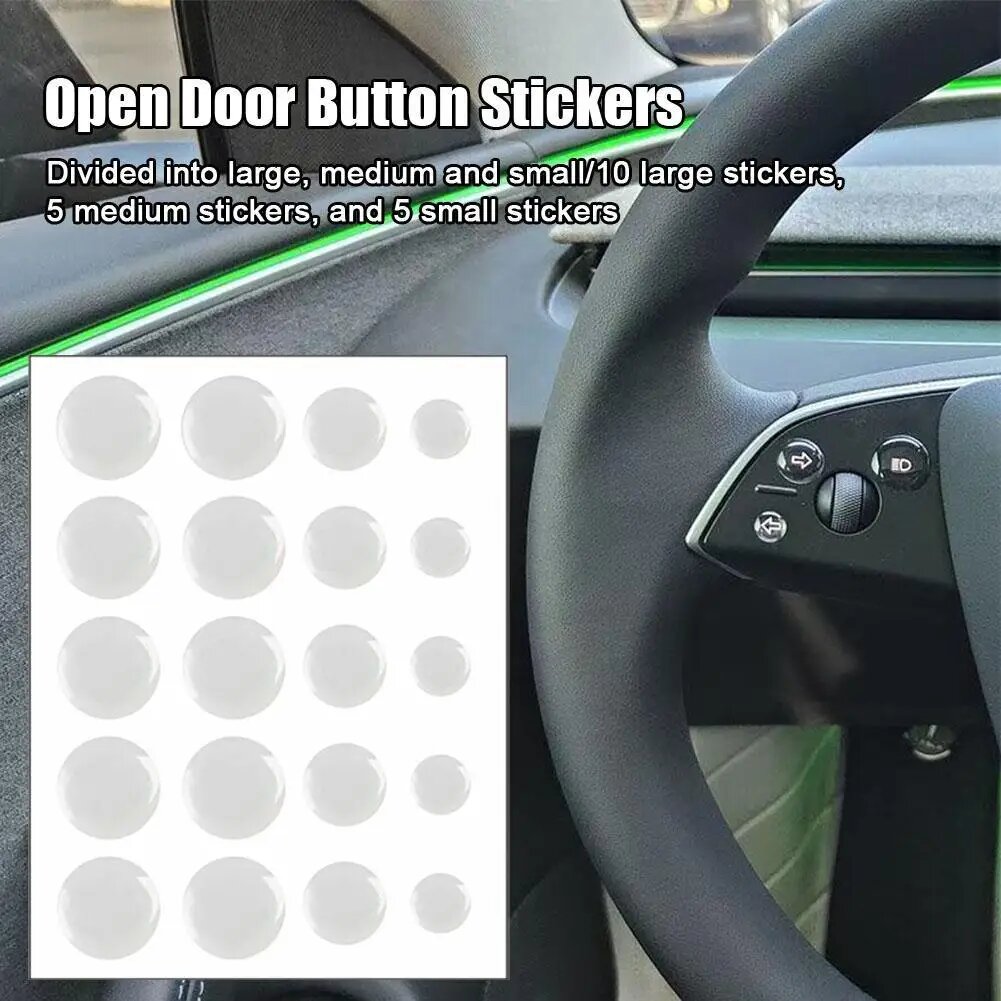 Для Tesla Model Y Juniper наклейки на кнопки открытой двери Highland/X/S наклейка на руль Защитная пленка для экрана аксессуар