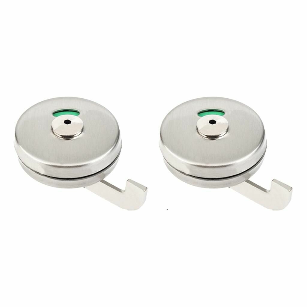 1 комплект из 2-х аппаратных замков для перегородок-защелкивающийся замок