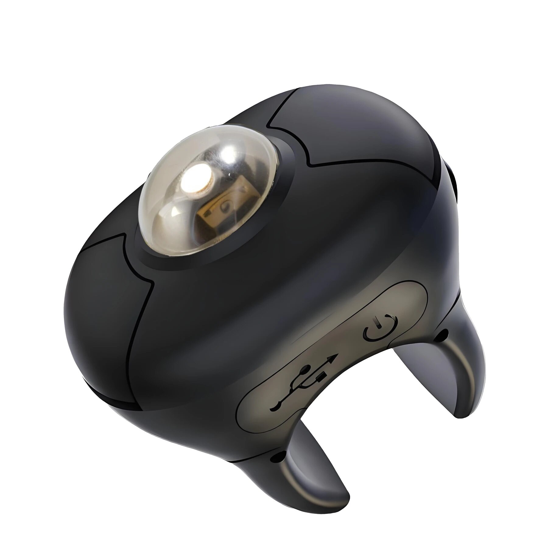 Беспроводная мышь с кольцом на палец трекбола, 2,4G и Bluetooth, дистанционная мини-мышь на кончиках пальцев для редактирования короткого видео/PPT речи/дисплея автомобиля