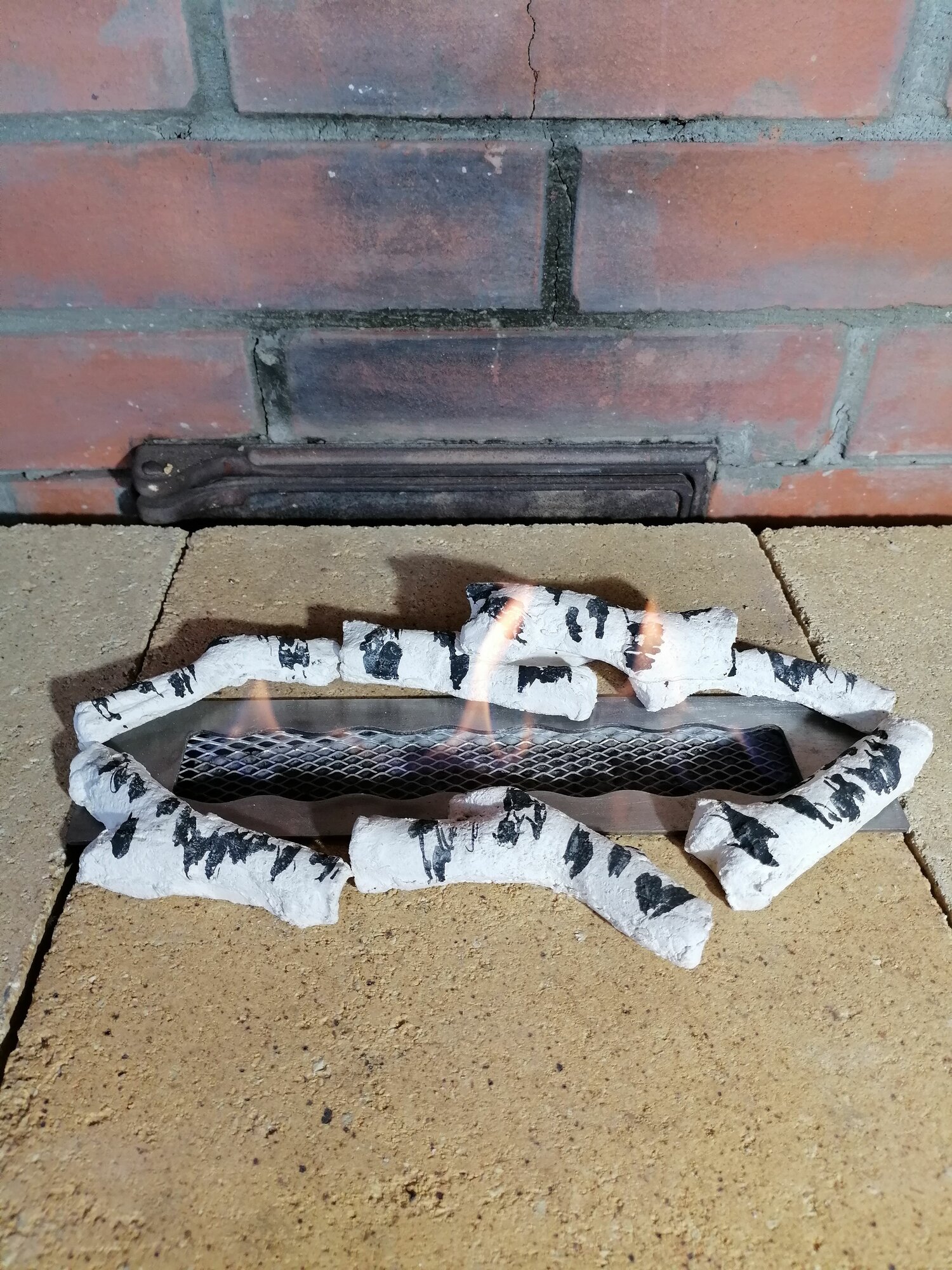 Дрова для биокамина, хворост, берёза, 7шт, 9-10см