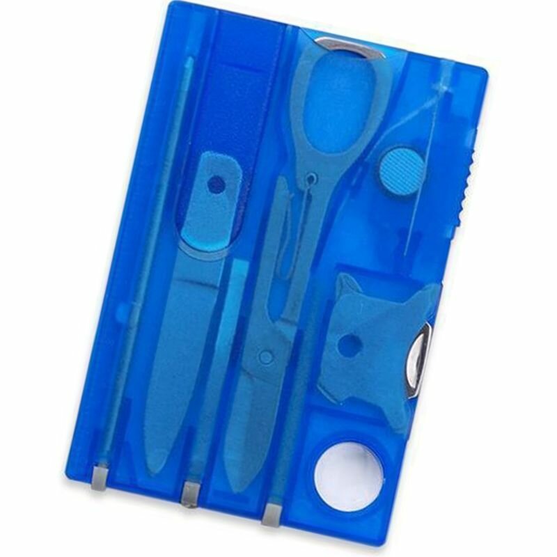 Многофункциональный набор карточек для швейцарских армейских ножей кемпинга на открытом воздухе-Синий