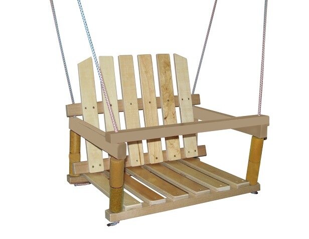 Качели детские Садовые, сиденье: 4535 см, высота спинки: 27 см