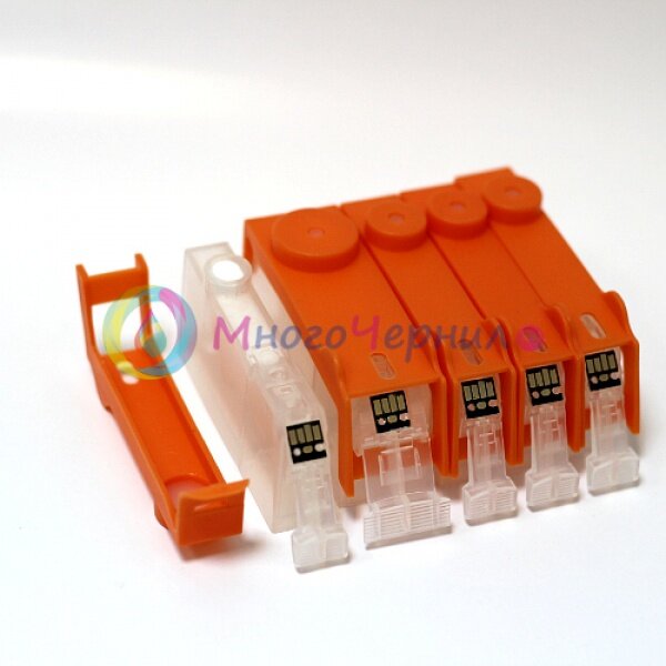 Чипы для Canon iP4200, iP4500, iP5200, iP4300, MP610, MP600, MP500, iP5300, MP800, MP810, MP530, авто обнуляемые, компле