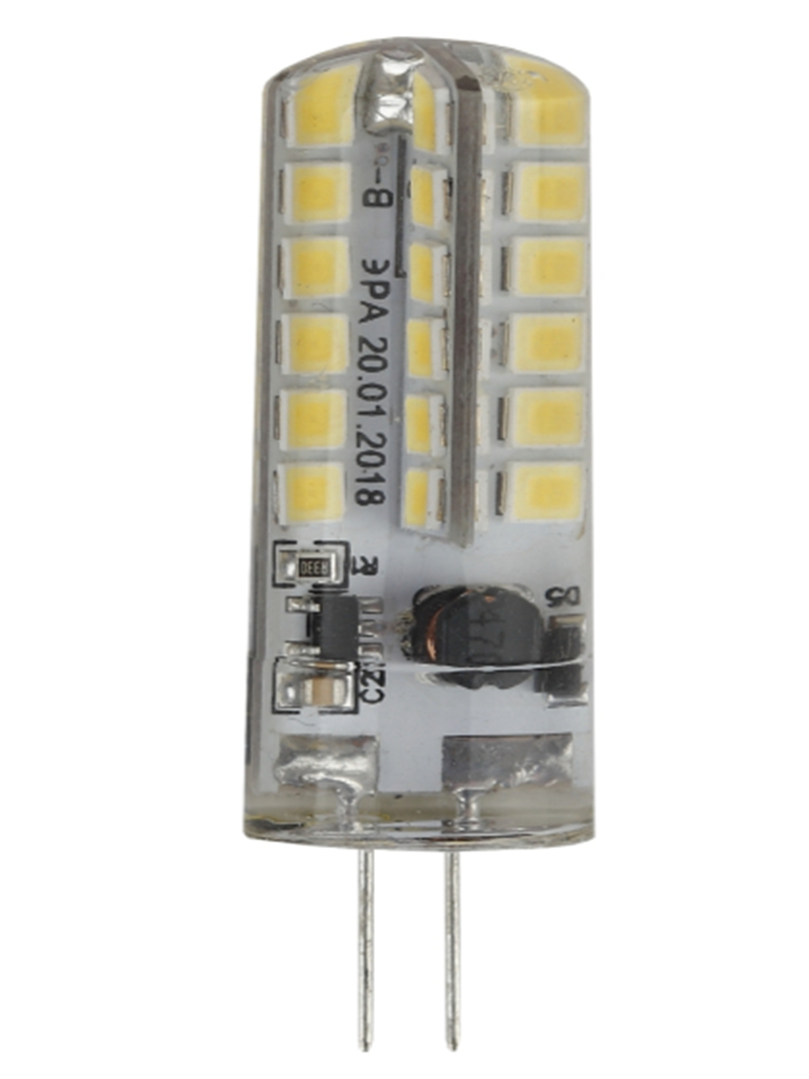 Лампочка светодиодная ЭРА STD LED, 3,5Вт, 2700К, 280Лм, G4, теплый белый свет, капсула
