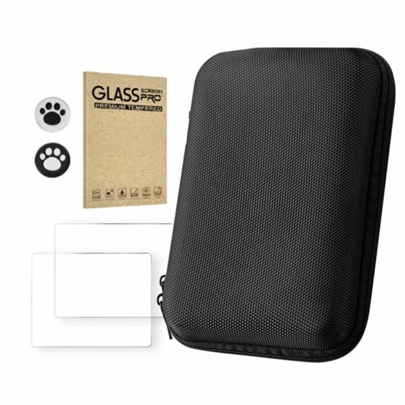 Чехол с джойстиками и пленкой для экрана, - черный нейлон