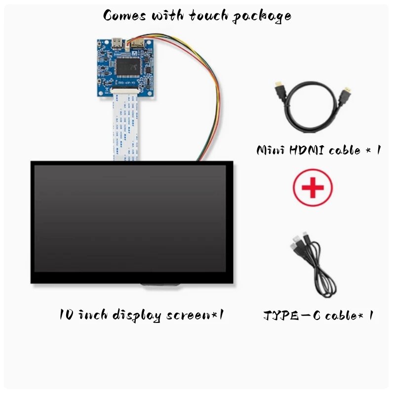 KEPIFO ЖК-монитор 10 дюймов 1024*600 WITH TOUCH