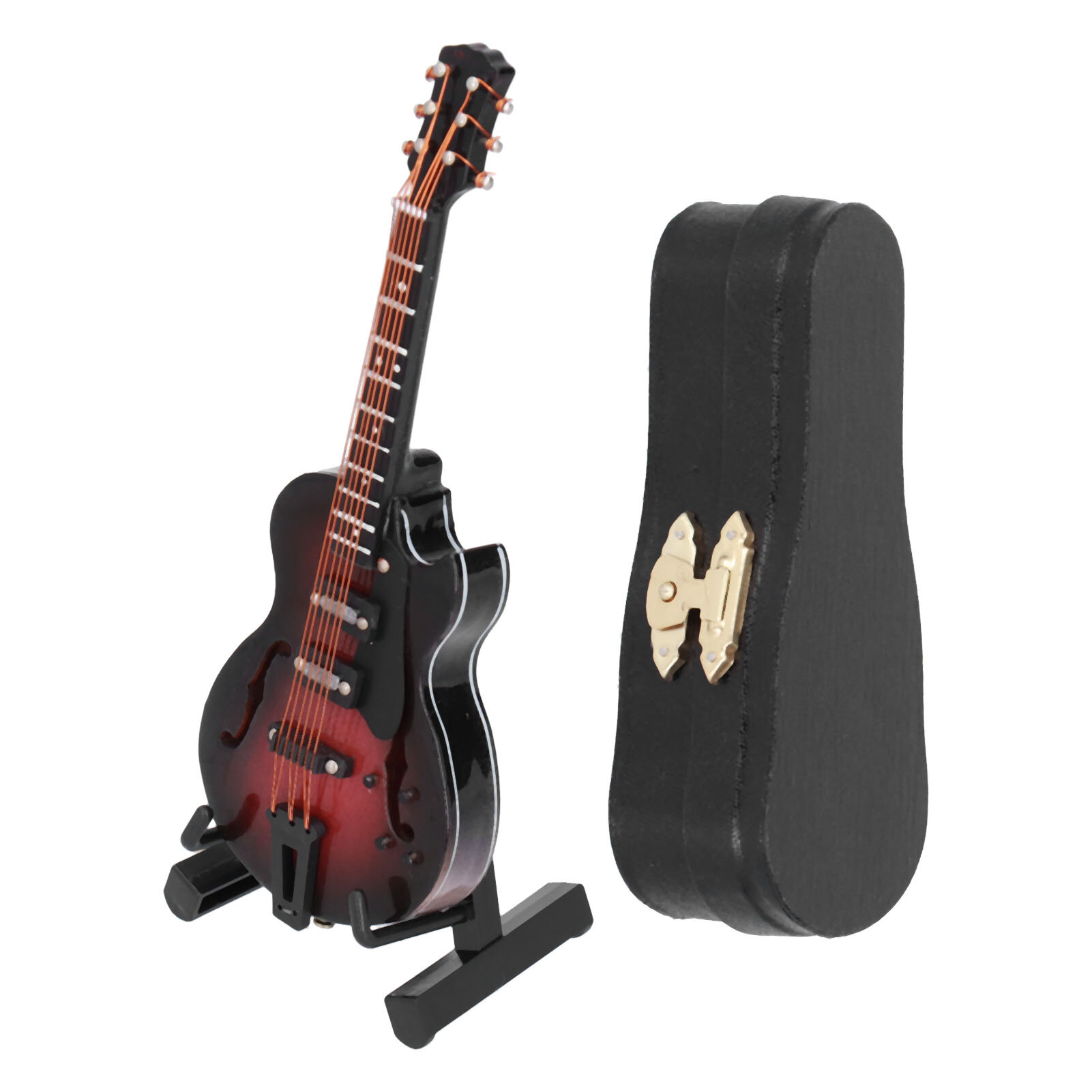 Guitar Model Mini Exquisite Musical Instrument Decorative Handicraft Ornament for Home Office Decoration