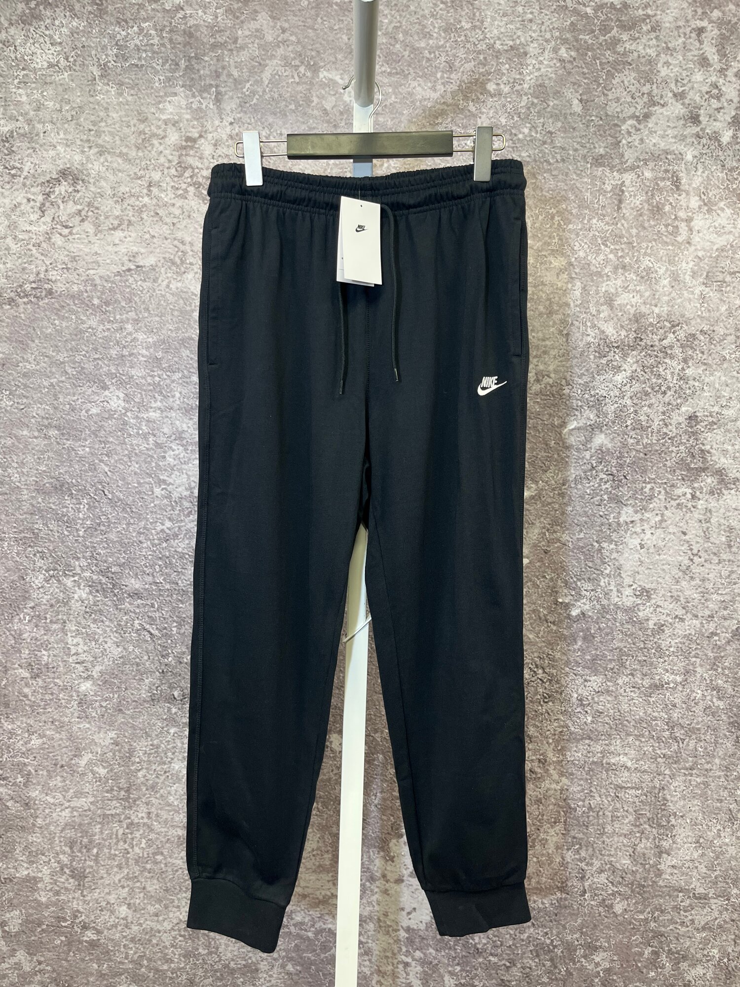 Брюки трубы NIKE AS NIKE CLUB PANTS SWOOSH BLACK