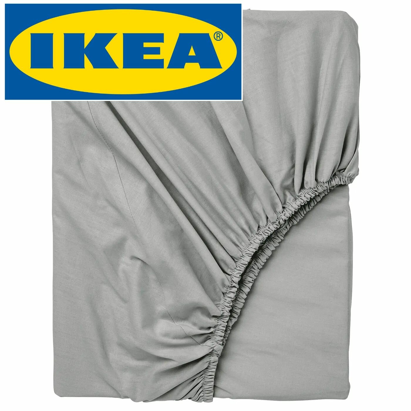 Пододеяльник DVALA IKEA, Натуральный хлопок 100%, Светло-бежевый 180x200 см