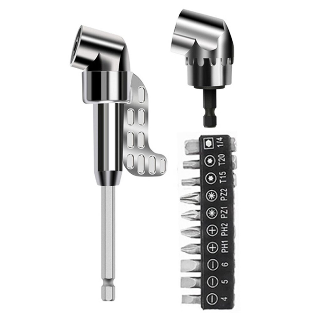 105 ° угловой адаптер угловой адаптер угловой инструмент инструментальный инструмент с многофункциональным изгибом бит 1/4 -дюймовый шестнадцатеричный хвостовик