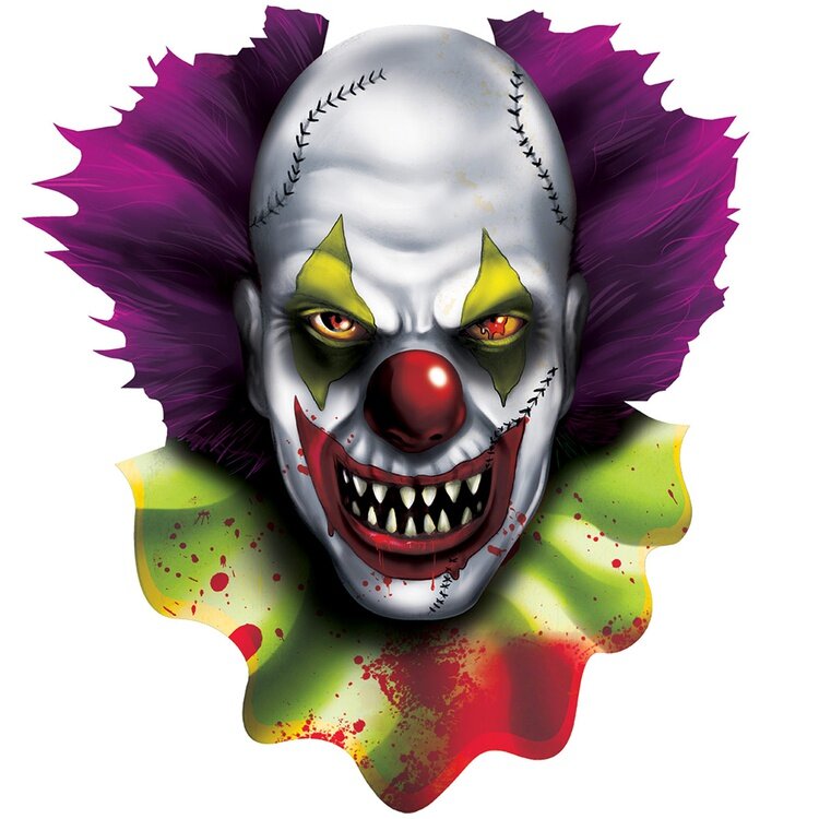 Баннер Halloween, жуткий карнавал, клоун, 34 см