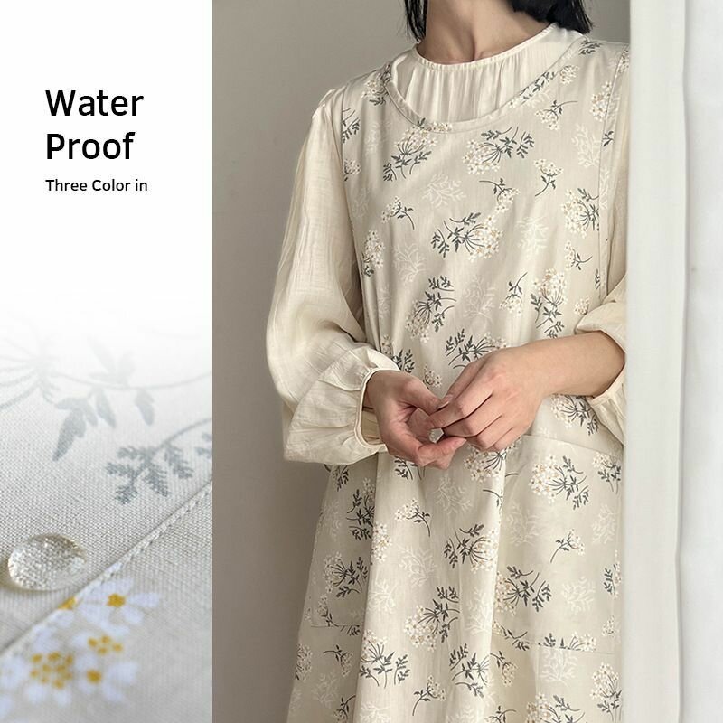 Фартук кухонный бежевый, защита одежды, легко чистить, стильный дизайн