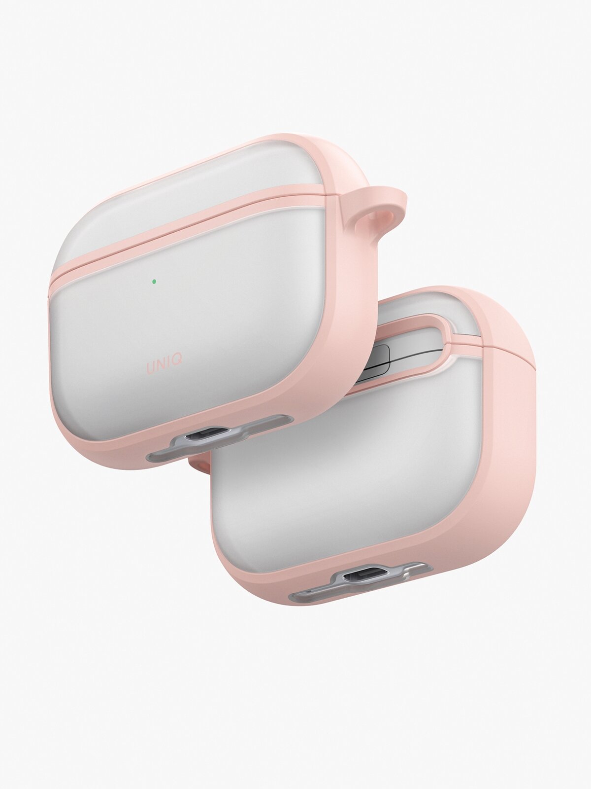 Uniq ударопрочный чехол с карабином для Airpods Pro 3, Veren Shockproof Pink Haze