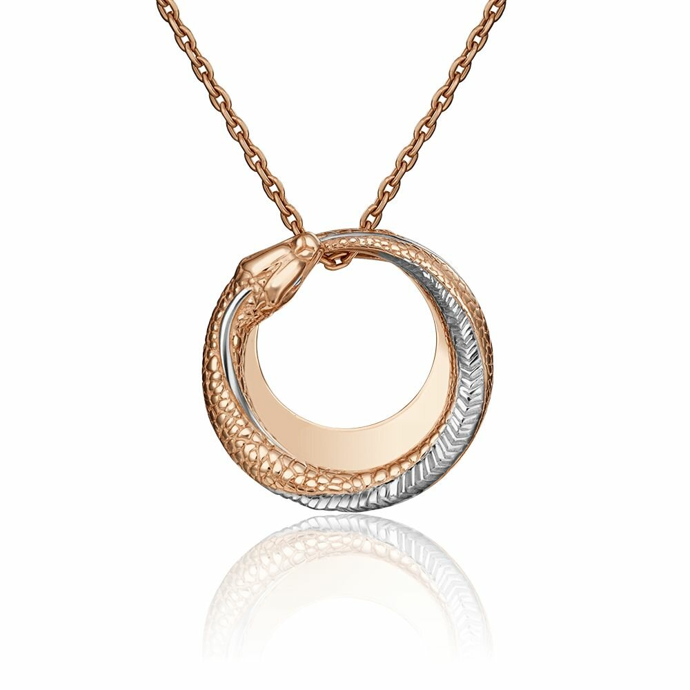 Подвеска, красное золото, 585 проба, родирование