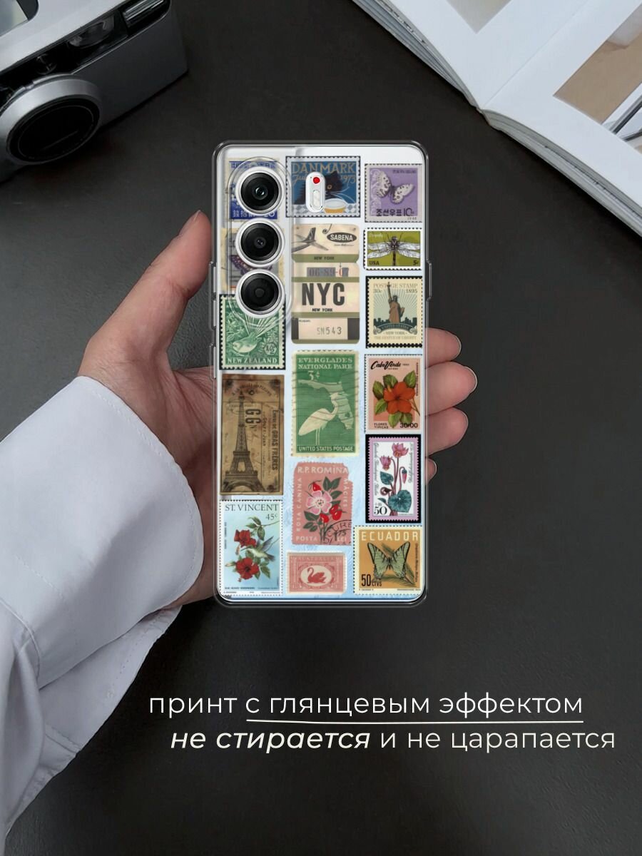 Чехол на Tecno Camon 40 Pro 5G / Текно Камон 40 Про 5G с принтом Марки — фото 1