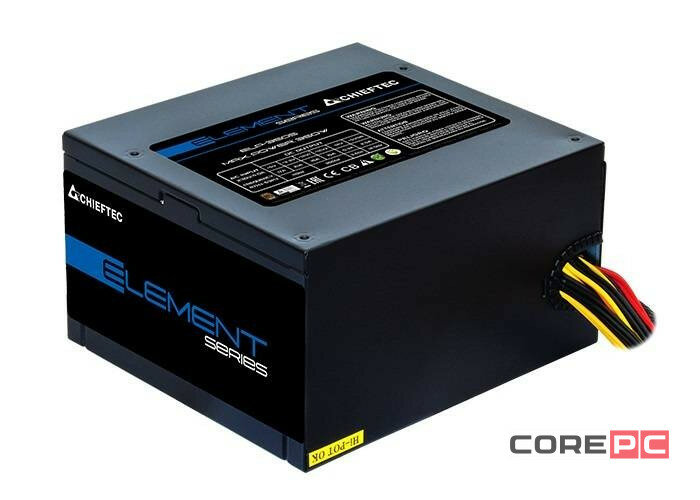 Блок питания для персонального компьютера Chieftec 600W ELEMENT ELP-600S-Bulk OEM