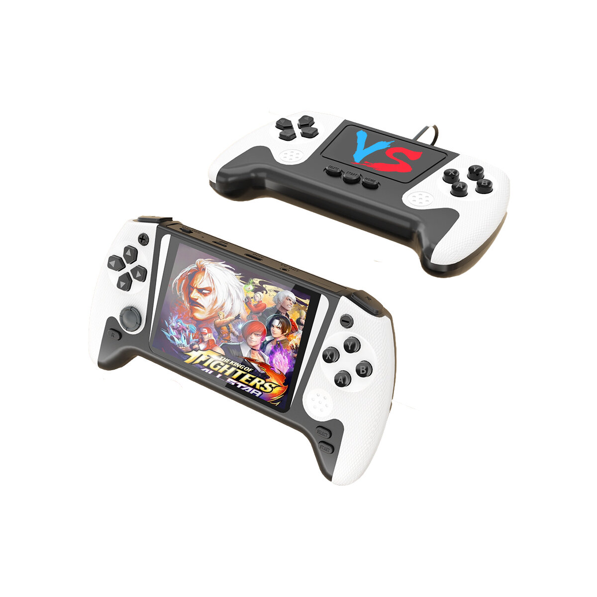 Портативная игровая консоль JOYAL JYX01 ретро дизайн, черная, для двоих игроков, удобная рукоять