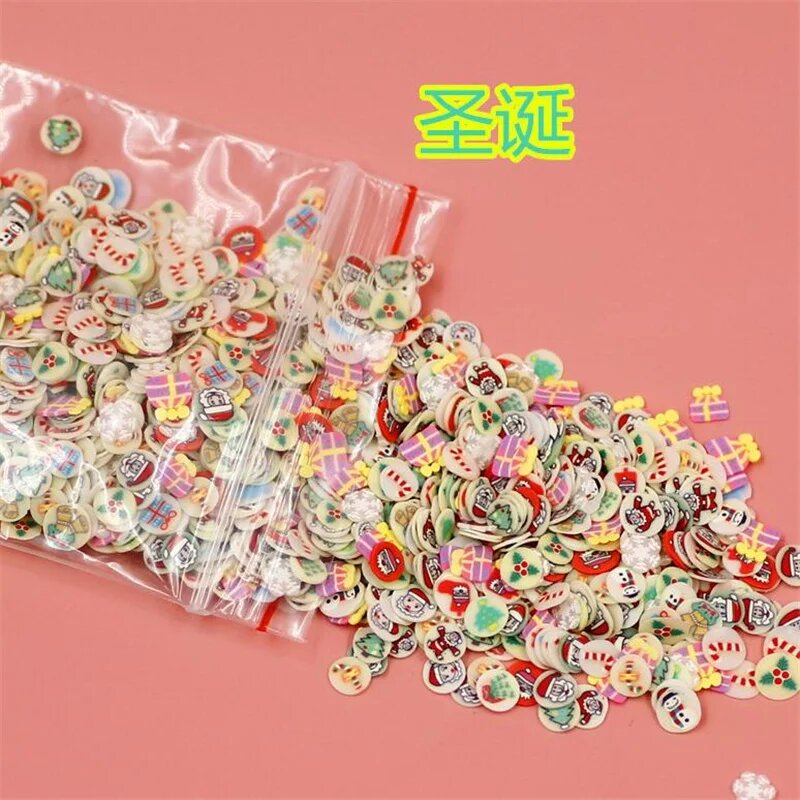 Акриловая эпоксидная смола для декорирования ногтей 1000 шт. Christmas