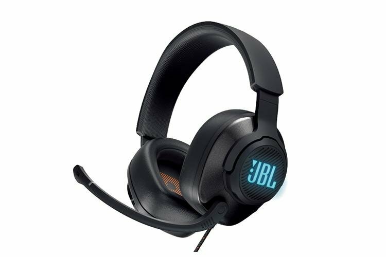 Геймерские наушники JBL QUANTUM400 проводные с микрофоном 7.1 Surround Sound, черные, конфигурация: