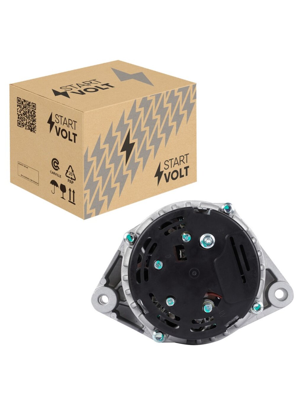 Генератор для а/м ВАЗ 2110 "STARTVOLT" (80А) с комбинацией приборов с 2004 г.