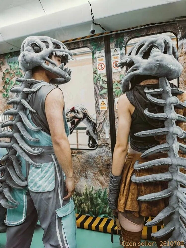 Скелет динозавра, 115 см, бутафорский, для декора и игры, подарок