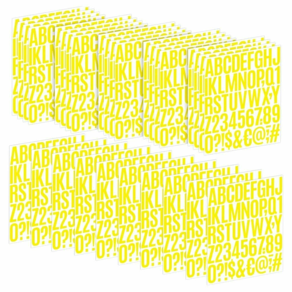 30 листов наклейки с крупными буквами, золотой сверкающий номер для поделки