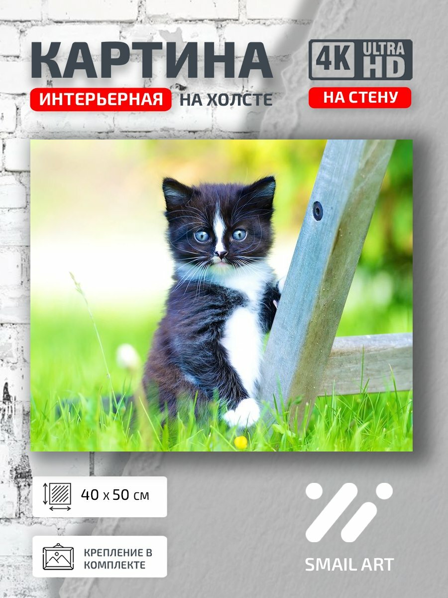 Картина на холсте интерьерная 40 на 50 на стену Черный Landscape для кафе пейзаж интерьер
