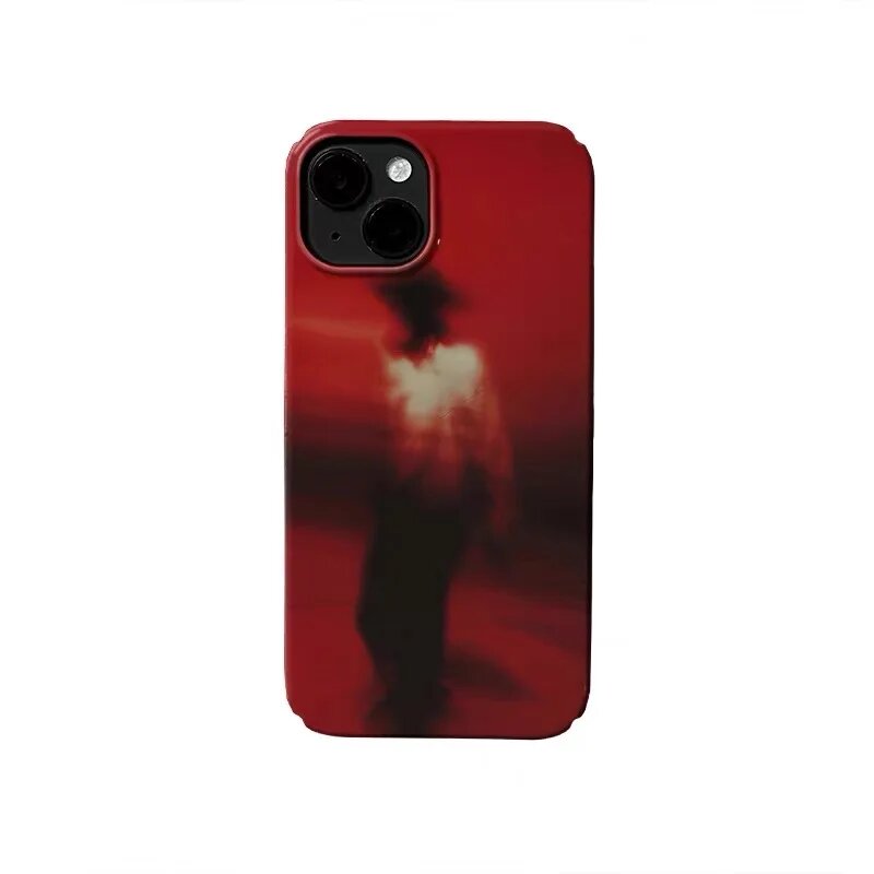 Ins Korean Red Art Shadow Case для IPHONE 17 16ProMax 15 14 13 12 11 PRO Plus iphone 16 Pro MAX