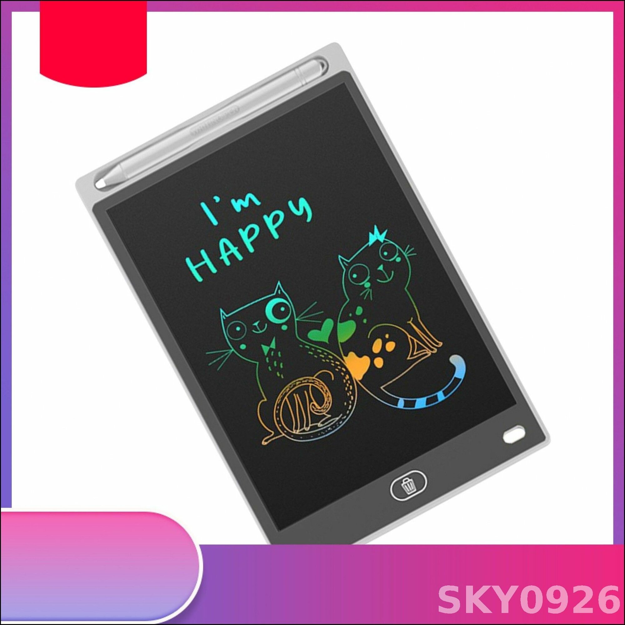 LCD планшет для письма 85 дюймов панель рисования рукописный ввод разноцветная доска