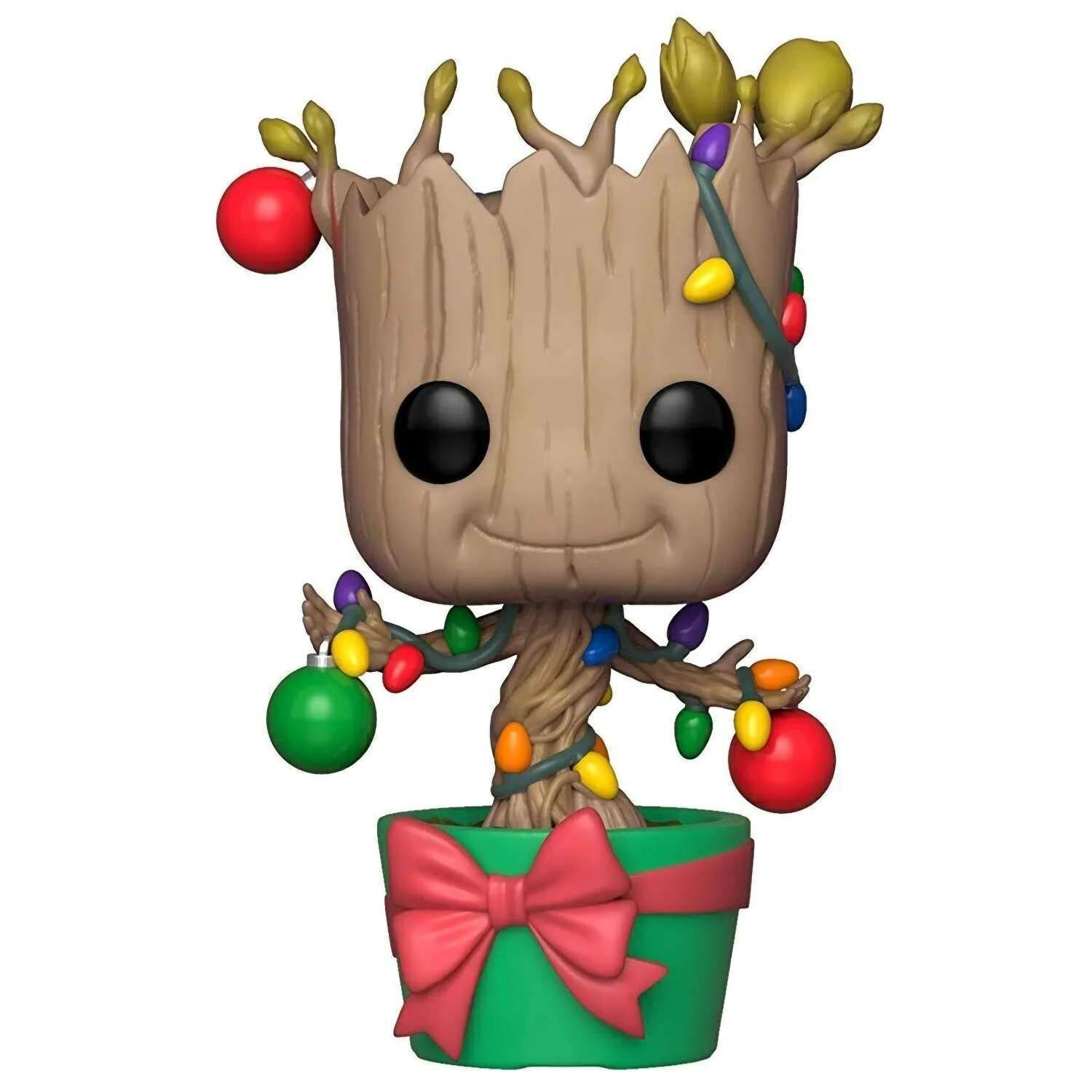 Фигурка Funko POP! Bobble Marvel Holiday Groot w/ Lights & Ornaments (399) 33982 (Fun1624)