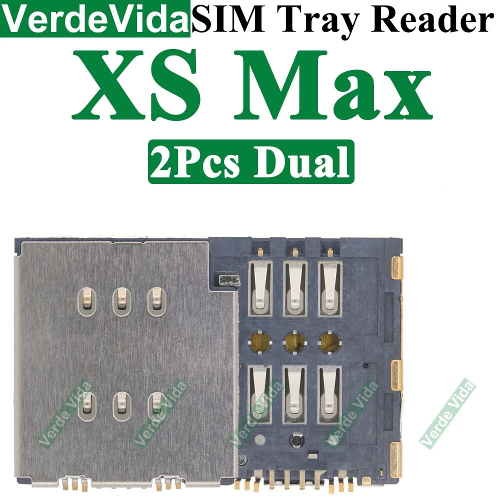 2 шт, внутренний адаптер с двумя слотами для SIM-карты для iPhone 11 13 Pro Max 14 15 16 Plus 12, устройство чтения SIM-карт Mini XR с гибким кабелем 2Pcs XS Max