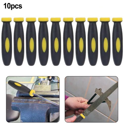 10 шт. резиновые ручки для напильников, принадлежности для напильников, диаметр отверстия 2,36 дюйма, 3 мм
