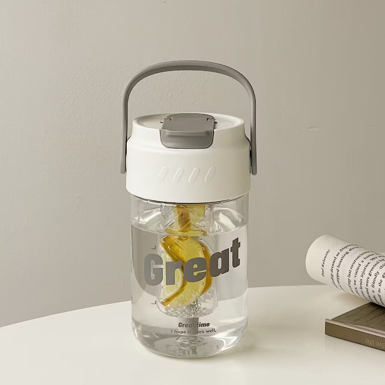 Чашка-сепаратор для чая и воды, портативная и простая бутылка для воды для взрослых, изготовлена из нержавеющей стали 316, высококачественная термокружка с трубочкой.