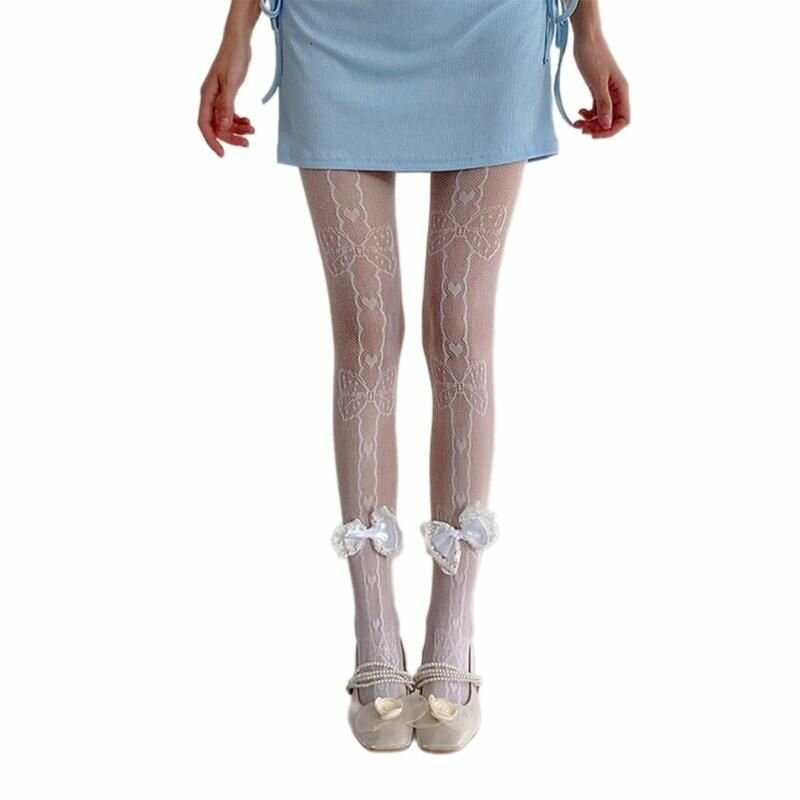 Сексуальные чулки Лолиты-Белые