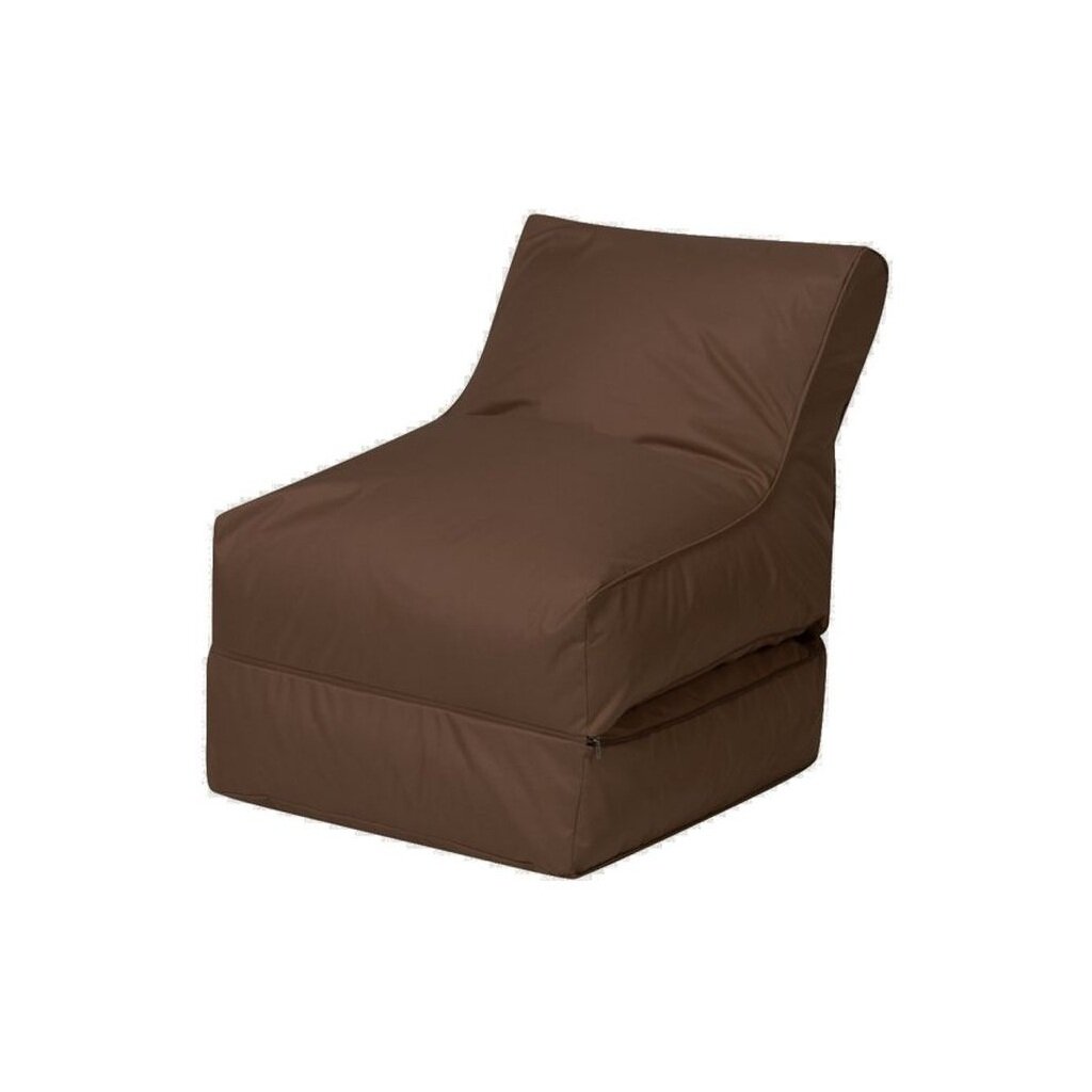 Кресло бескаркасное раскладное Лежак 65x80х60, коричневый оксфорд