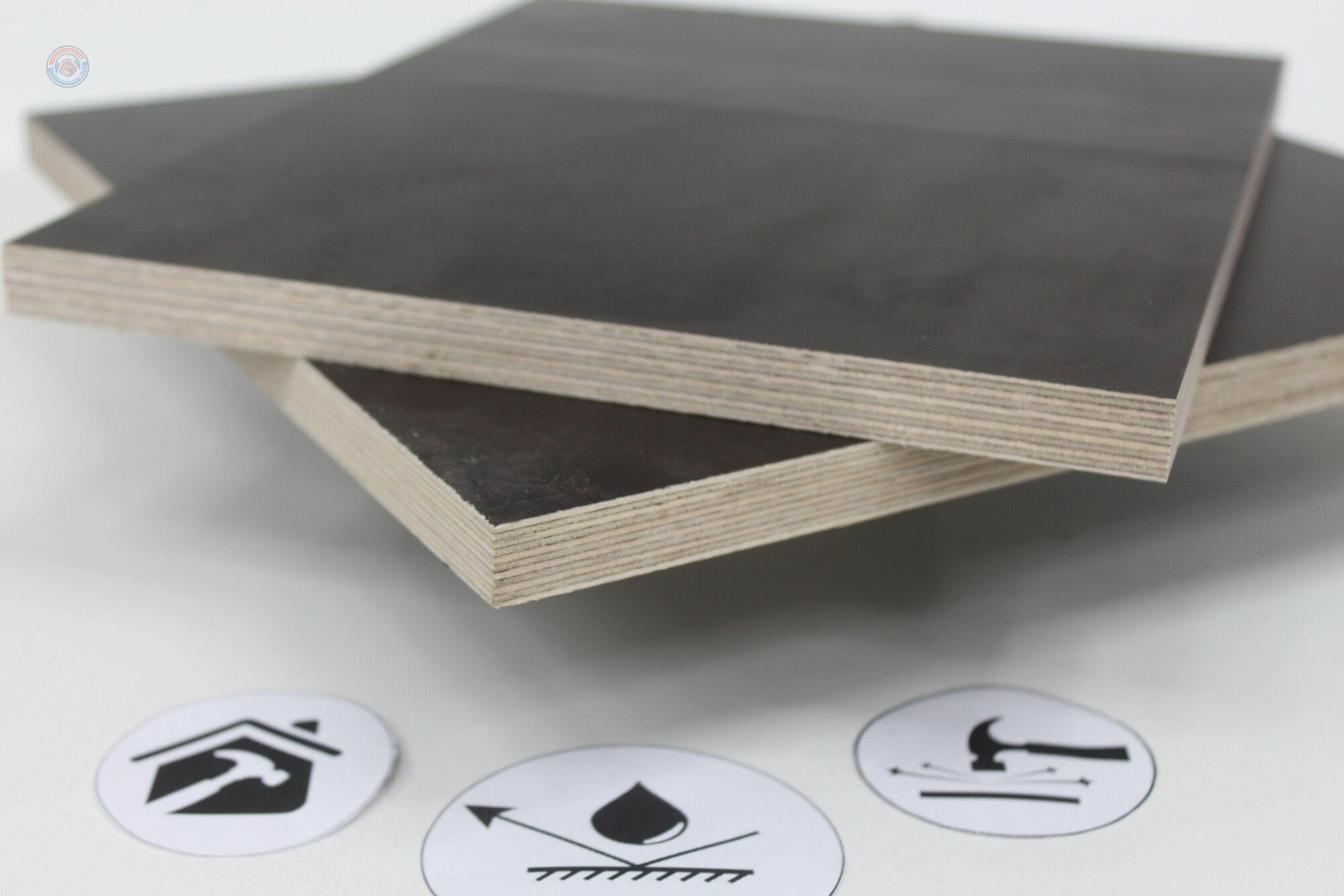 Ламинированная фанера влагостойкая для строительства и мебели, прочный лист с защитной пленкой от влаги и царапин