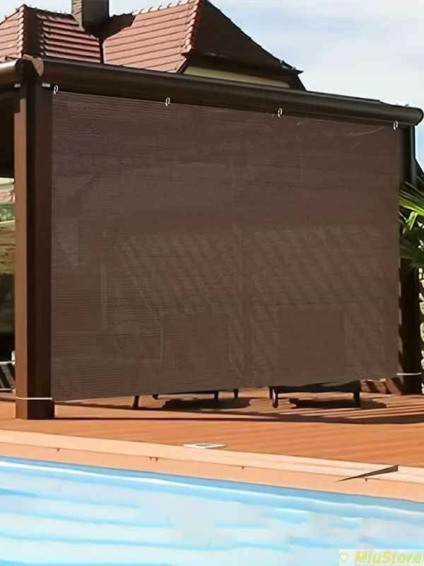 1шт 80%-ная сетка для защиты от солнца с люверсами для наружного двора, патио, растений, Перголы, теплицы и курятника