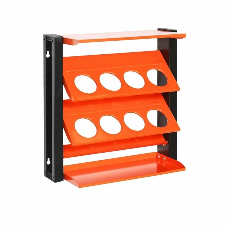 Настенный сверхпрочный металлический стеллаж для хранения баллончиков с краской для распыления с держателем для салфеток