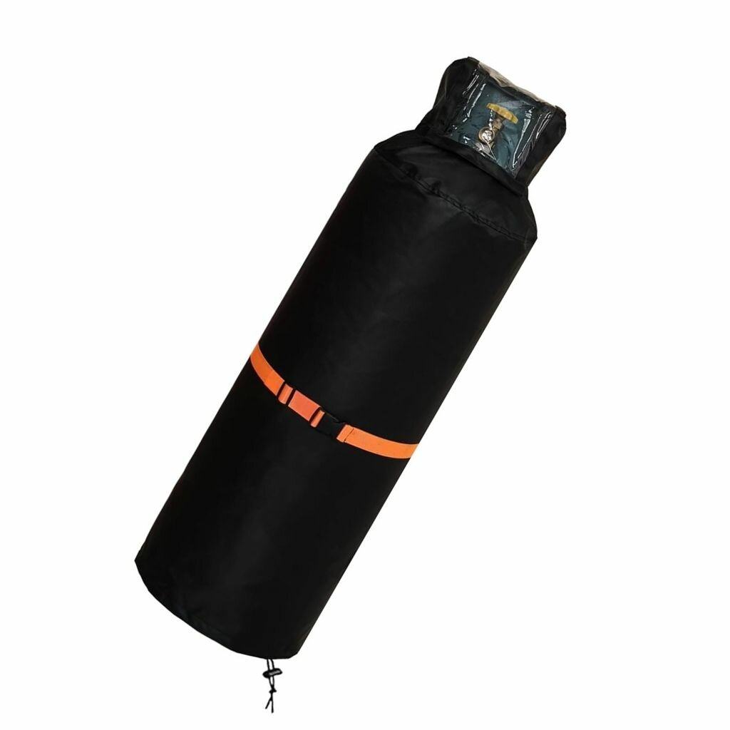 Ветрозащитный, водонепроницаемый чехол для пропановых баллонов 100lb, прозрачная крышка, двойной слой, регулируемые крепления