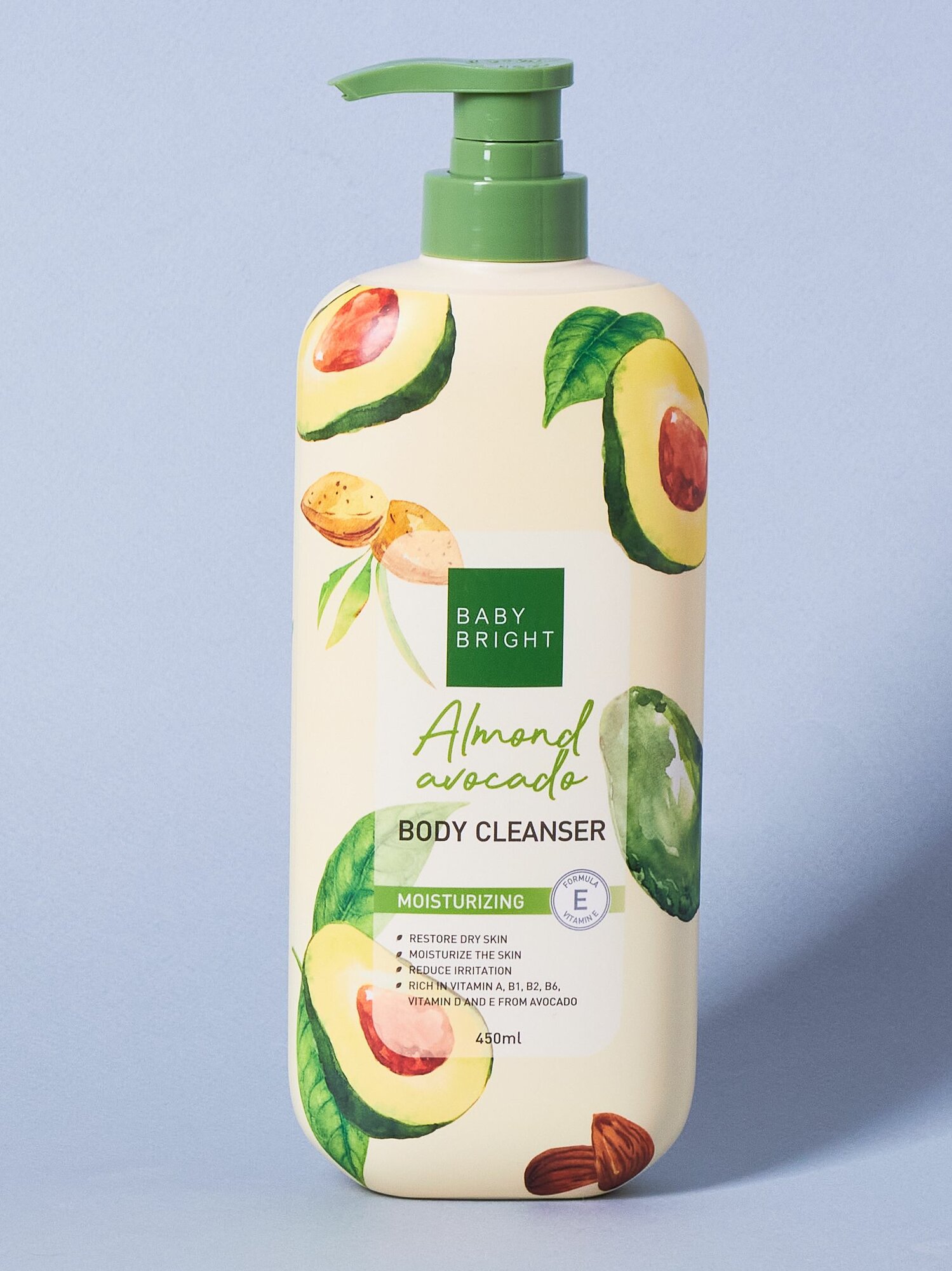 Baby Bright Гель для душа "Миндаль и Авокадо" 450мл Almond Avocado Body Cleanser