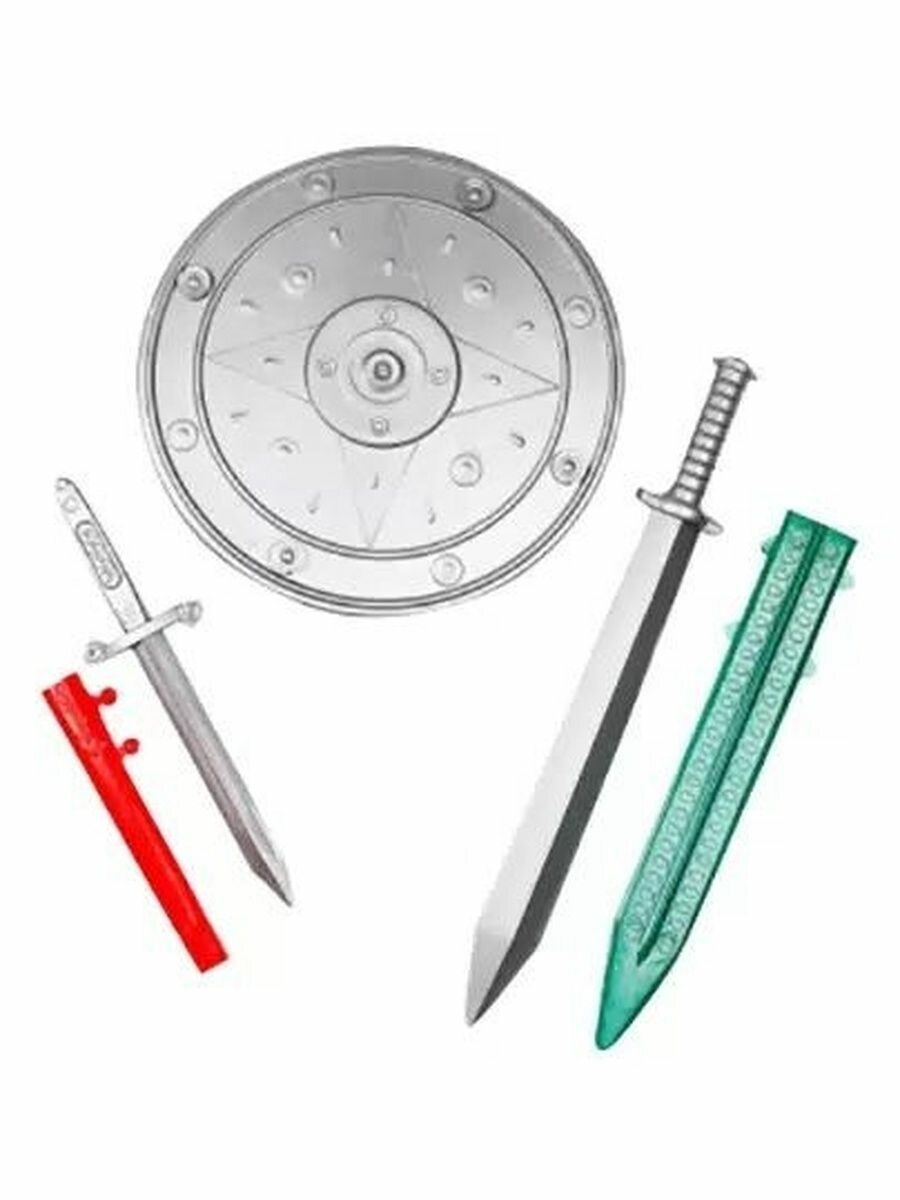 Набор игрушечного оружия Спартанец: щит, меч, кортик