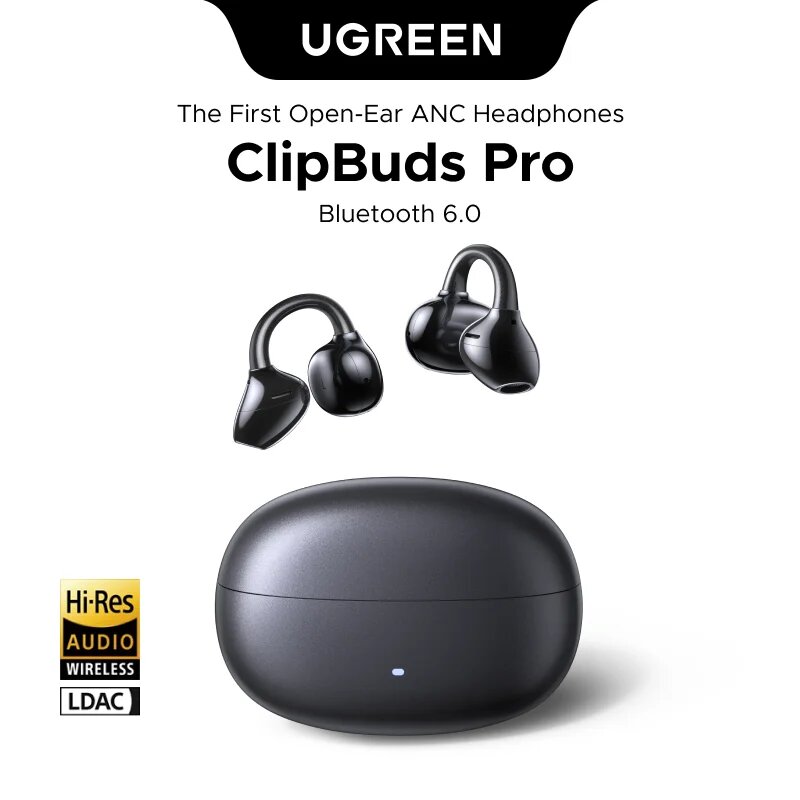 Ugreen ClipBuds Pro Open Ear Bluetooth 6.0 Черные