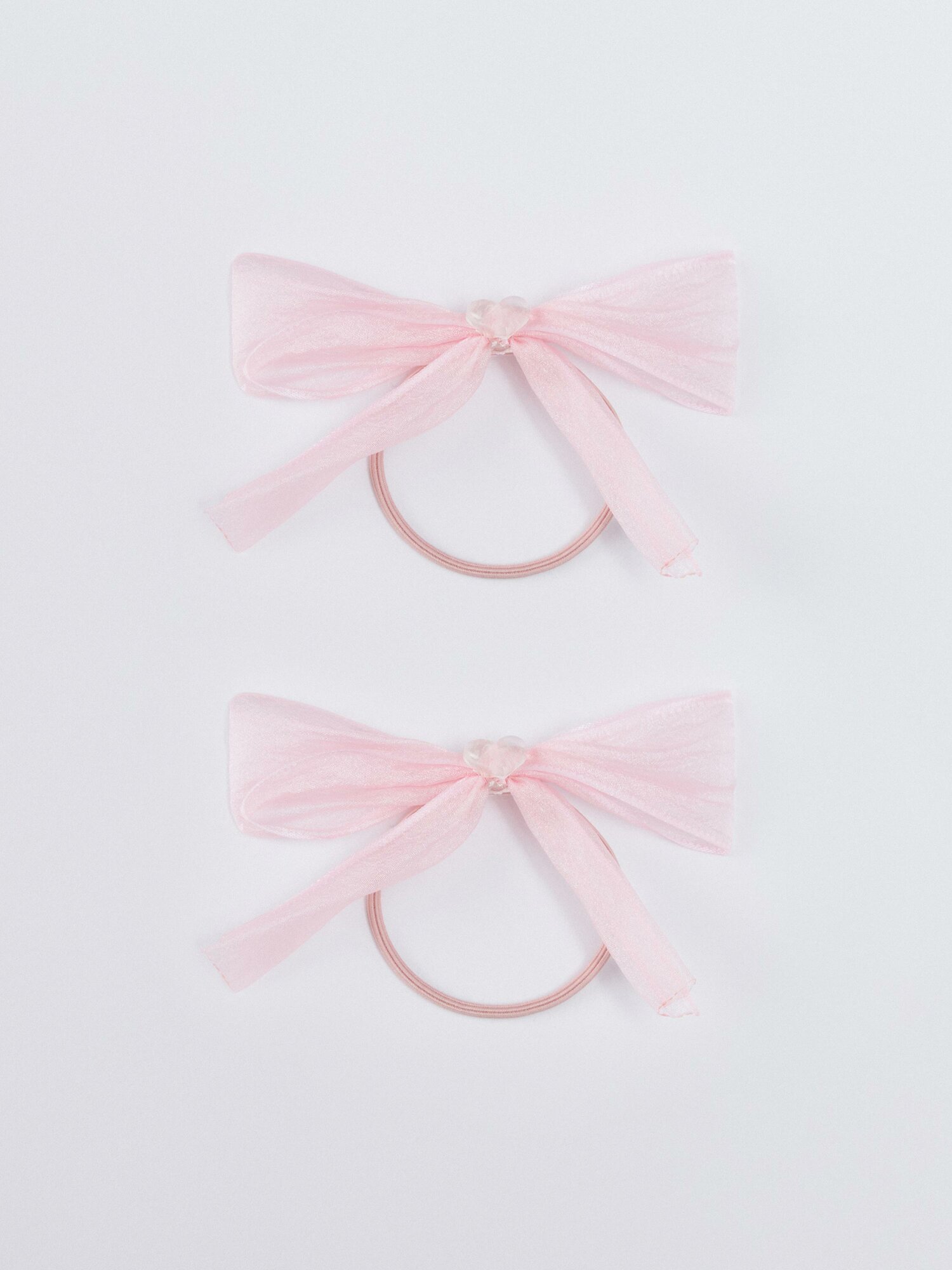 Набор резинок для волос Sela, с бантиками, текстиль/пластик, для девочек