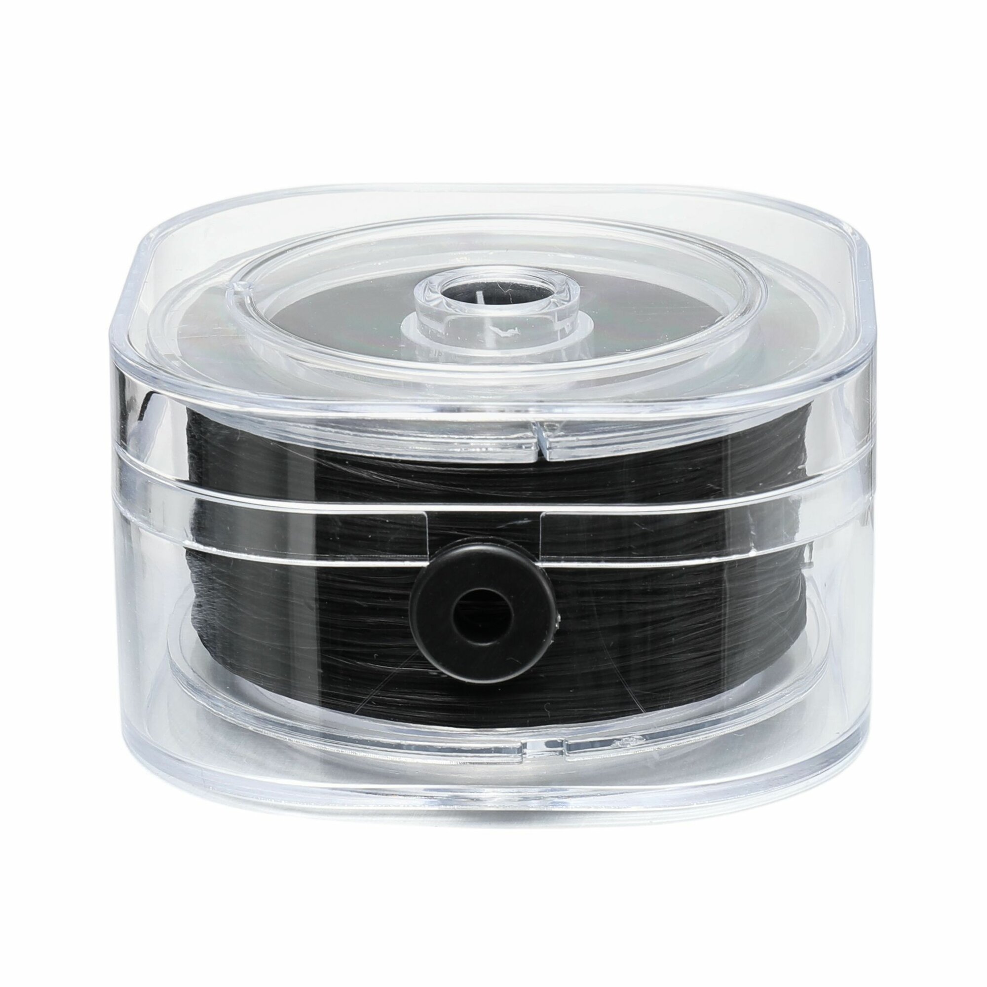 Резинка для бисера и браслетов, эластичная леска 0,8 мм 80 м черная нить эластомерная для плетения и ремонта украшений