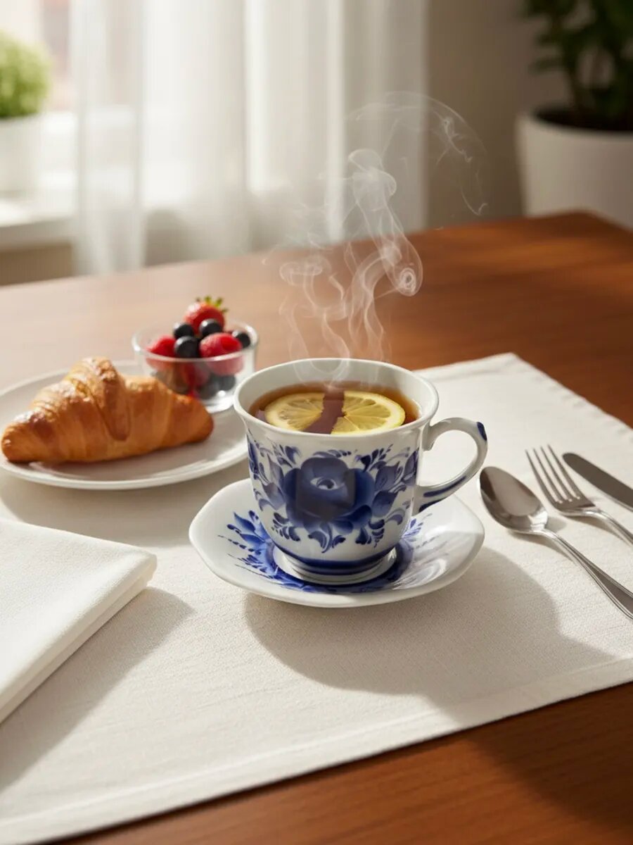 Чайная пара 330 мл фарфор