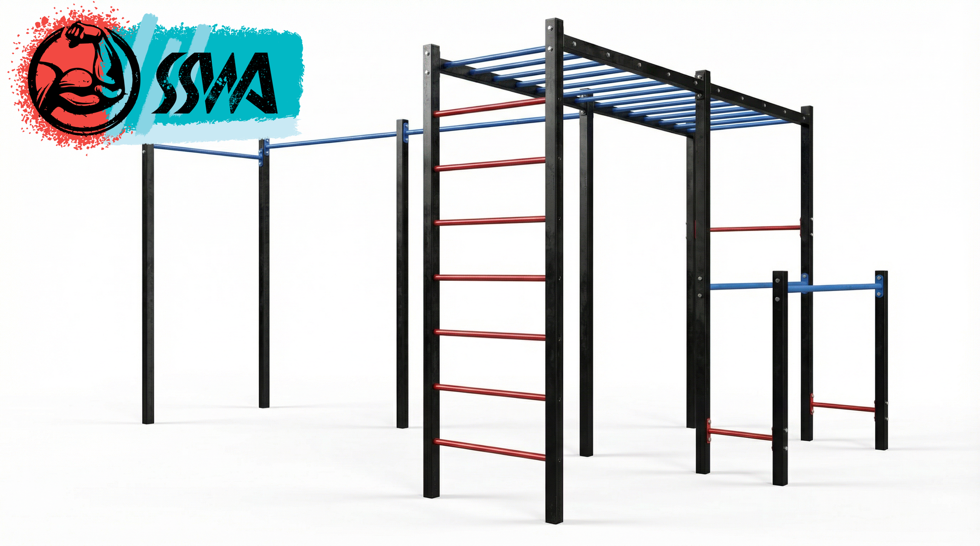 Воркаут SSWA №143 для детей и взрослых, металл, цвет классический