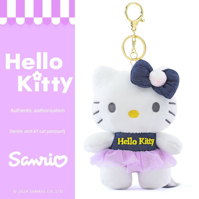 Оригинальный плюшевый кулон Hello Kitty, брелок для сумки Hello Kitty, игрушка-украшение, подарок на день рождения