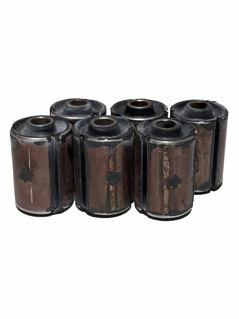 Сайлентблок ушка рессоры для Газель, 6 шт