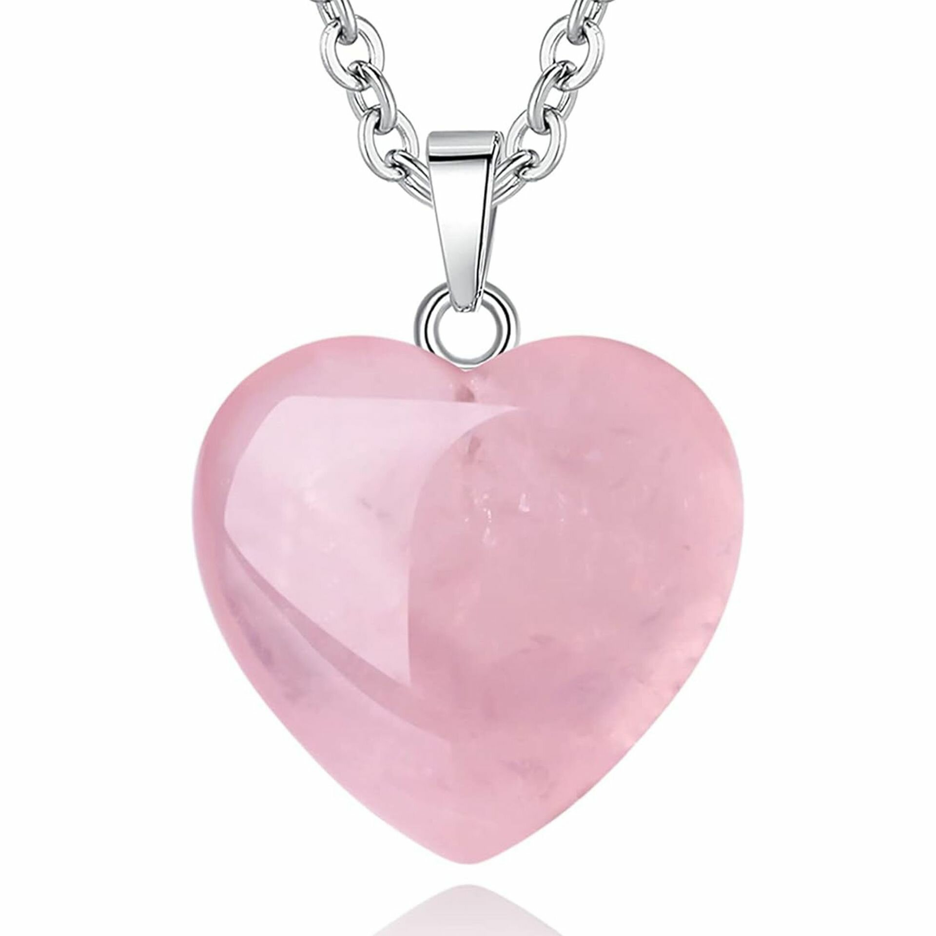 YMОжерелье Камень Сердце Подвеска Аметист Мать Подарок