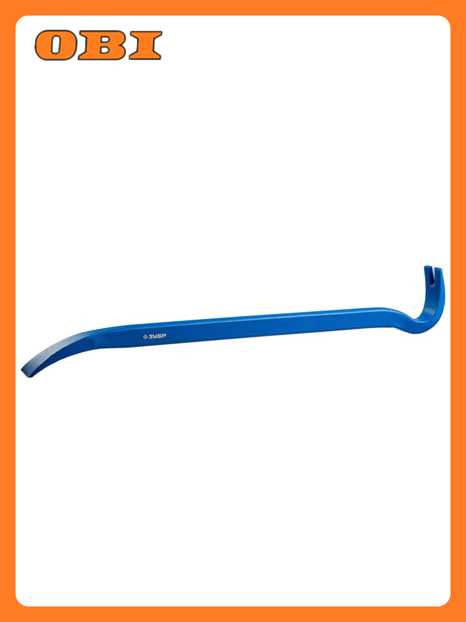 Лом-гвоздодёр ЗУБР, сталь, овальное сечение, 30x15 мм, 600 мм